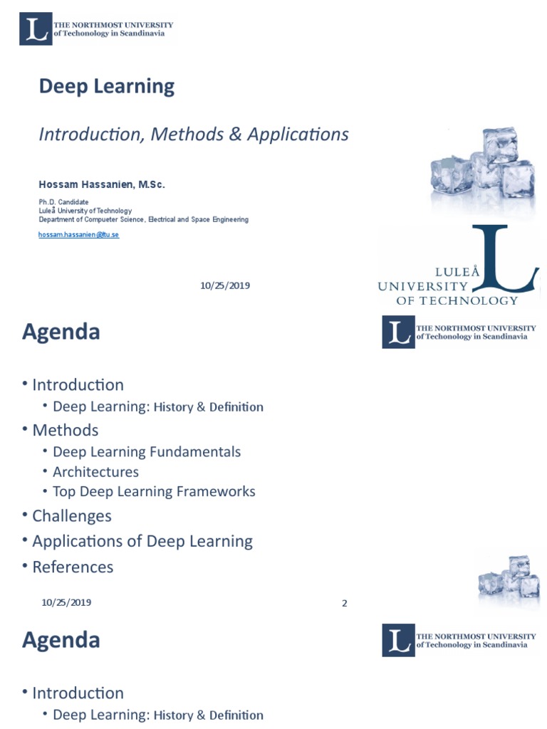 Deep Learning - Intro, Methods & Applications | PDF | Deep Learning | Artificial Neural Network