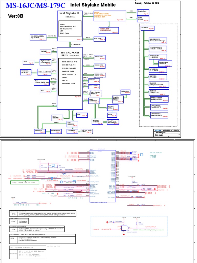 Msi Ge62, Ge72, Ge62mvr 7RG MS-16JC MS-179C 0B PDF | PDF | Usb ...