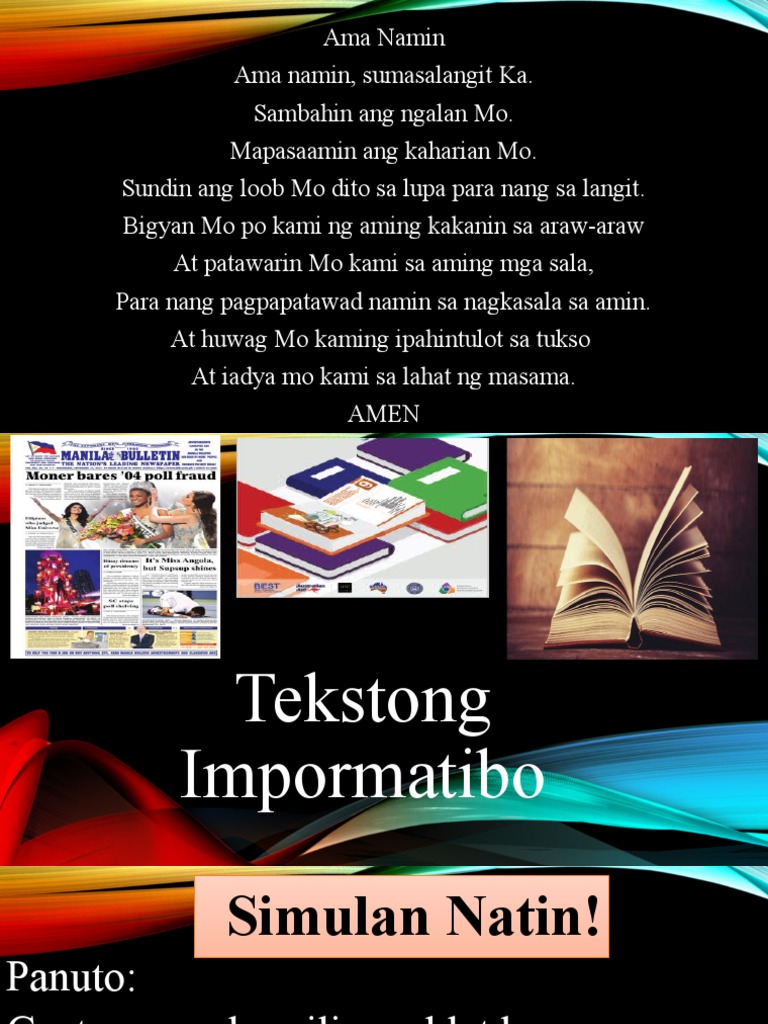 K1 A1.a Tekstong Impormatibo | PDF