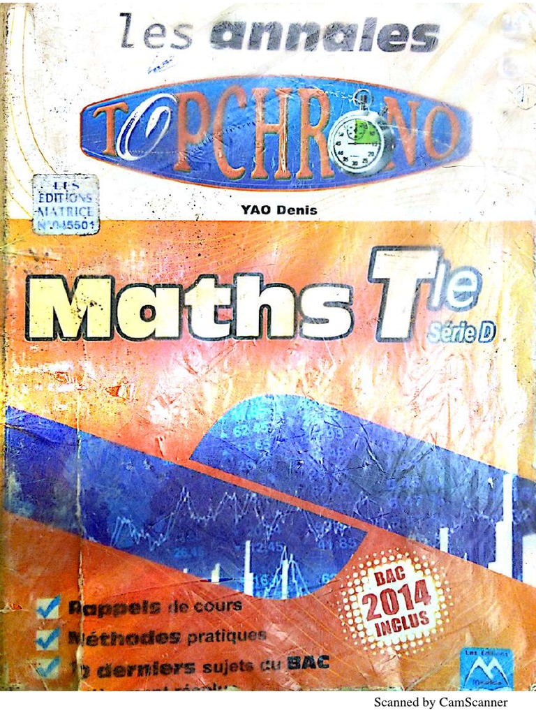 Maths Tle Série D Top Chrono PDF | PDF