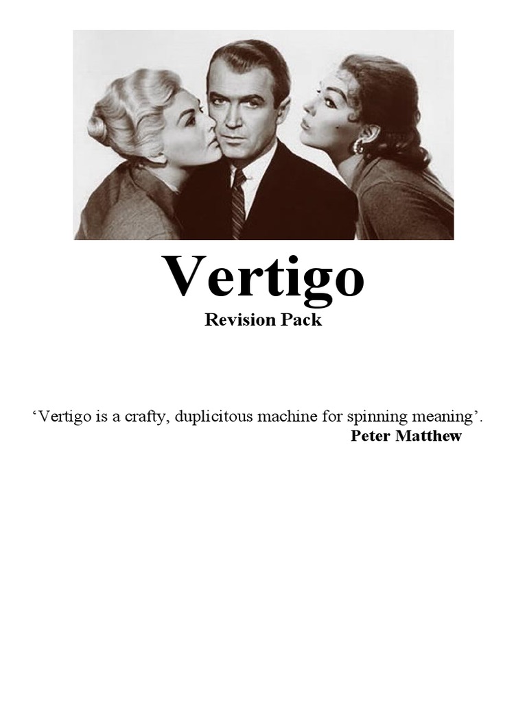 Vertigo Critical Study Guide | PDF | Alfred Hitchcock