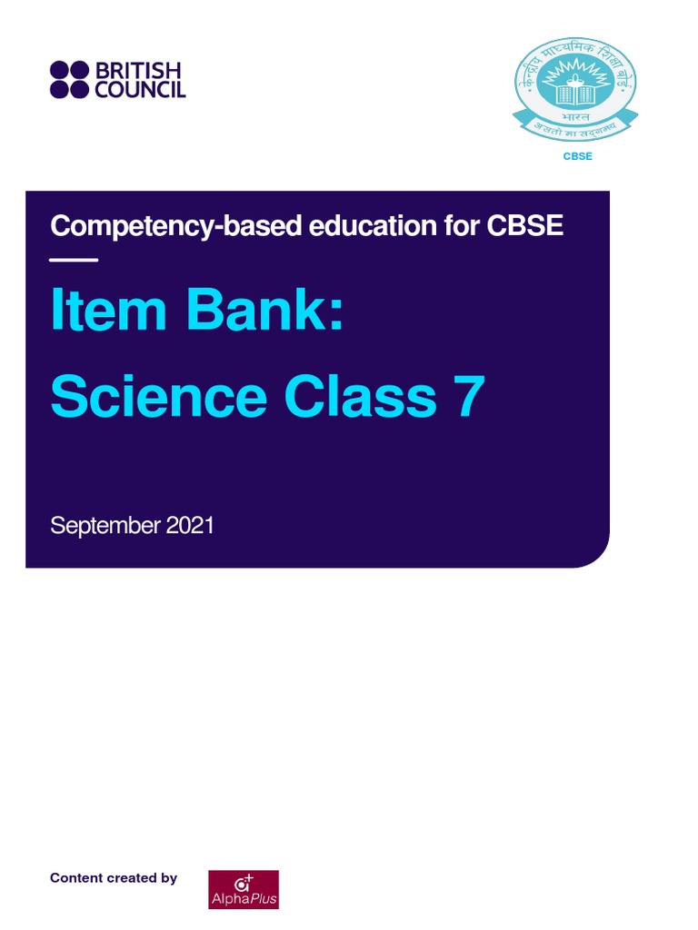 Item Bank - Science Class 7 PDF | PDF | Groundwater | Soil