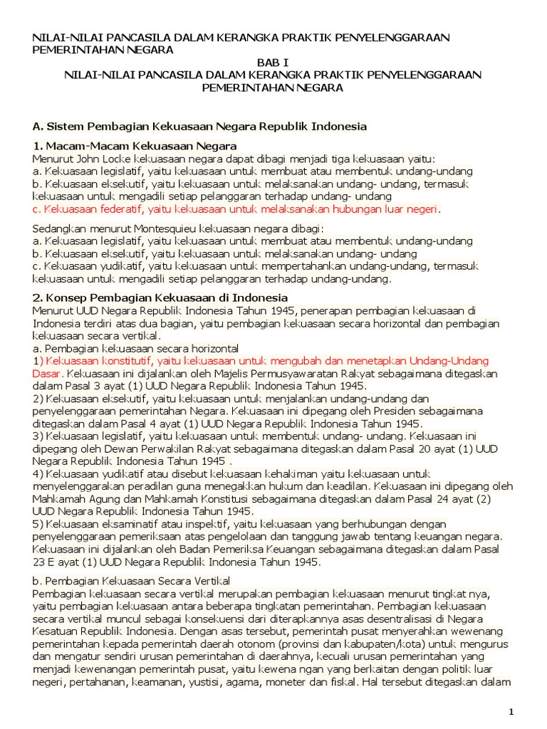 Rangkuman PKN Kelas 10 Semester 1 + Kode Warna | PDF