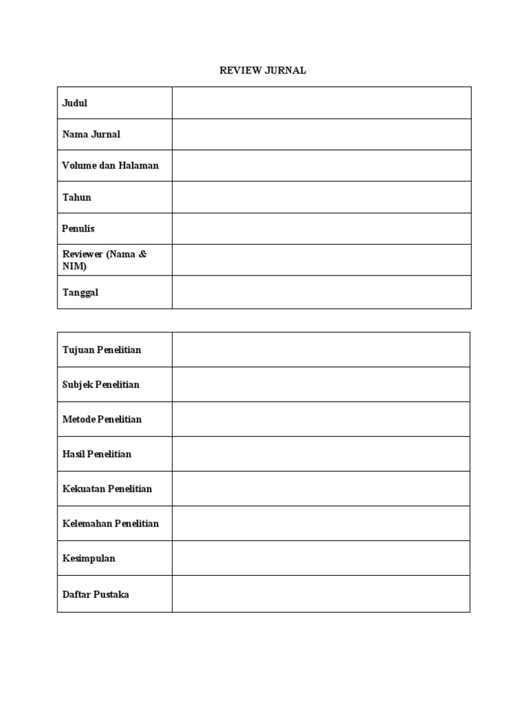 Format Review Jurnal | PDF