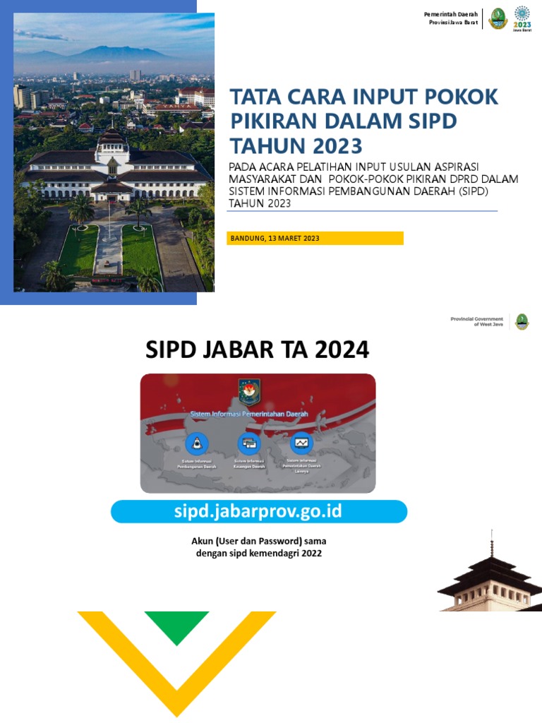 Input Usulan Pokir Ta 2024 Sipd Jabar PDF | PDF