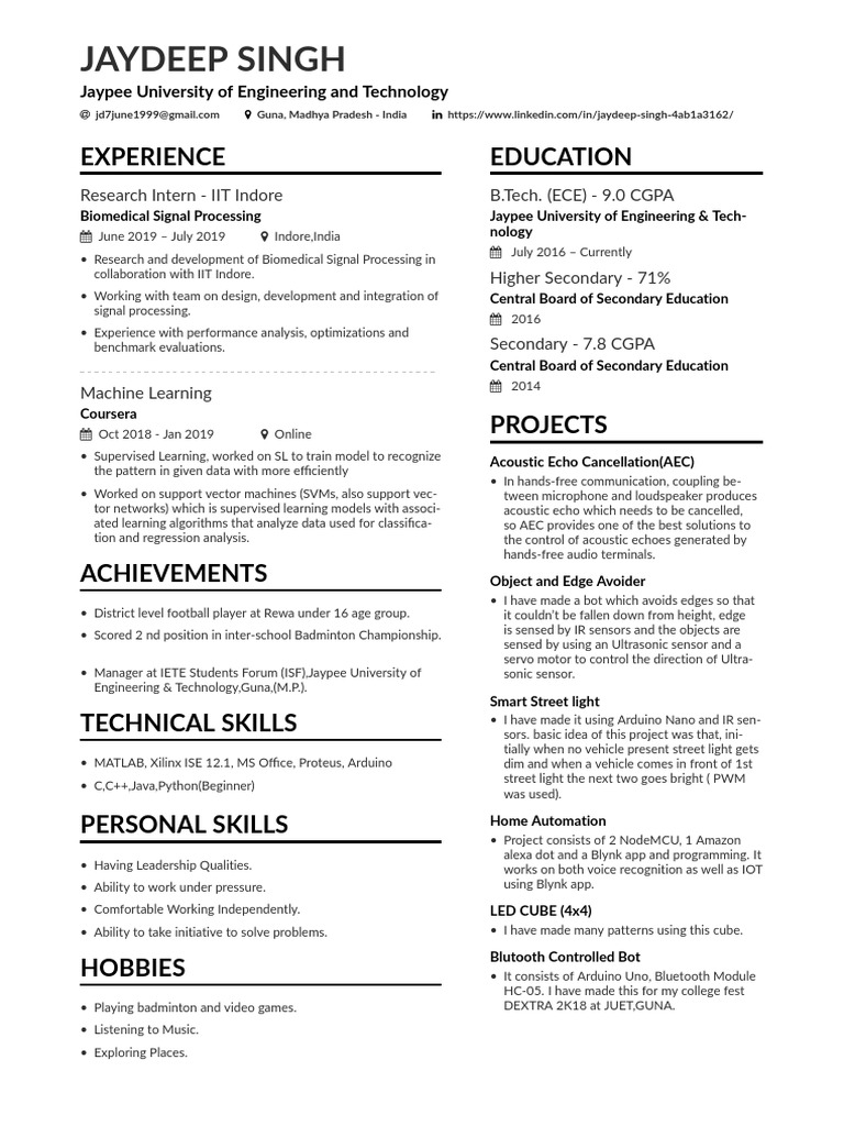 JayDeep S CV PDF | Download Free PDF | Machine Learning | Computing