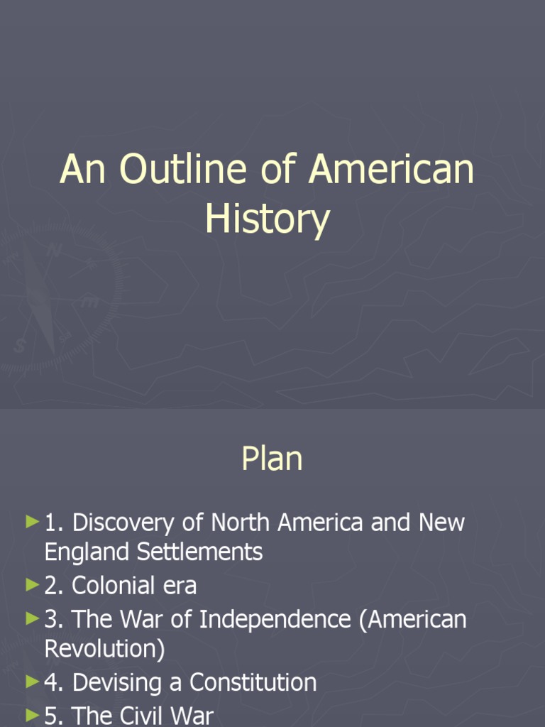 An Outline of American History | PDF | Thirteen Colonies | American ...