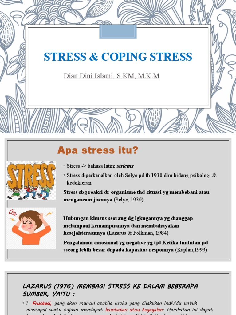 1 - Stress & Coping Stress - 3 - TBD | PDF