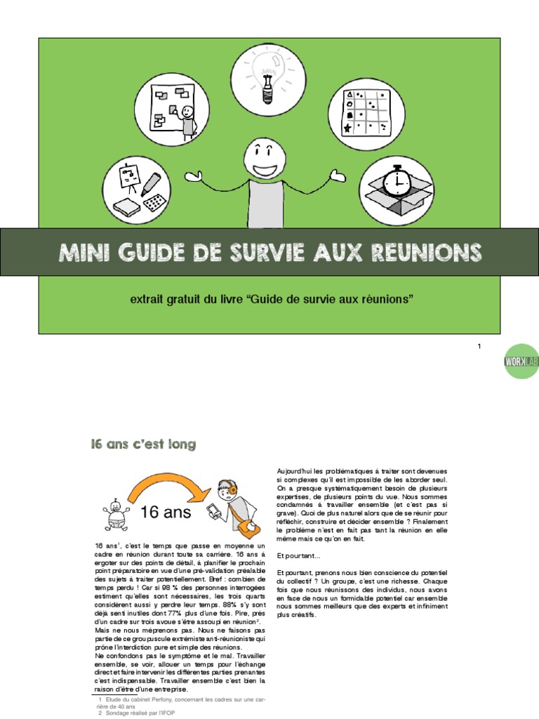 Mini Guide de Survie Aux Réunions.v2 PDF | PDF