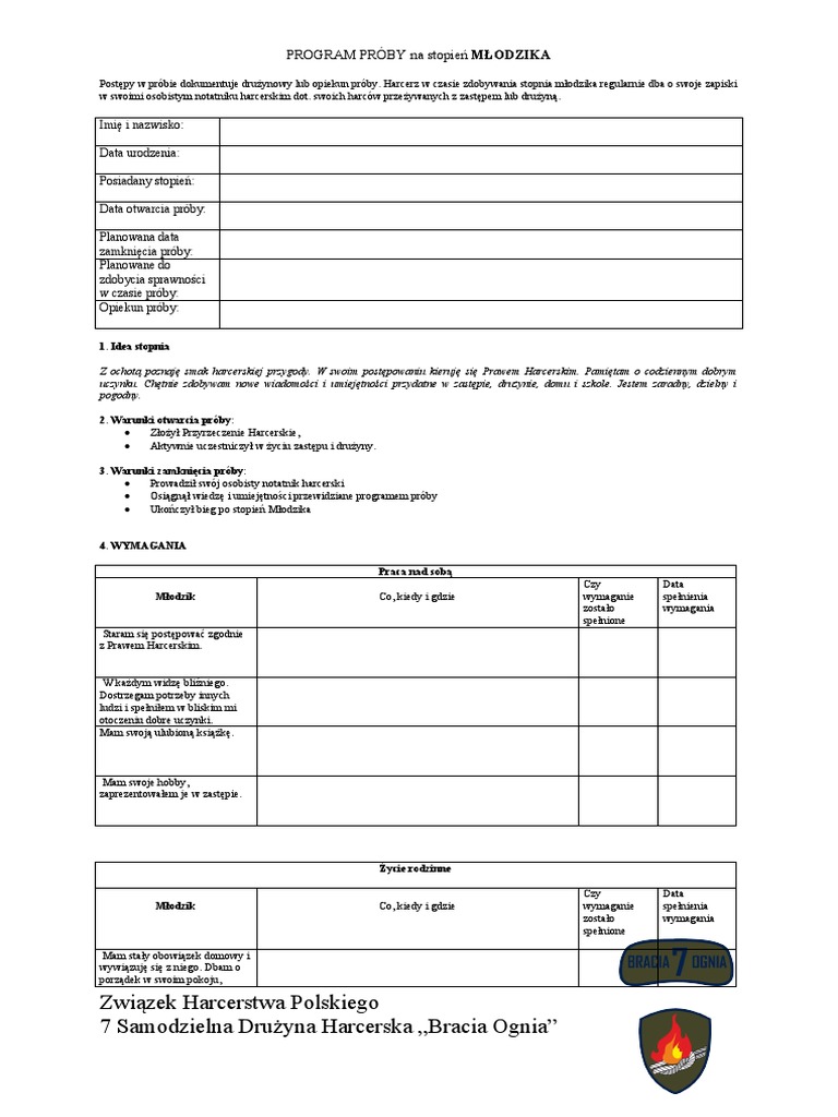 1 Karta Proby Mlodzik | PDF