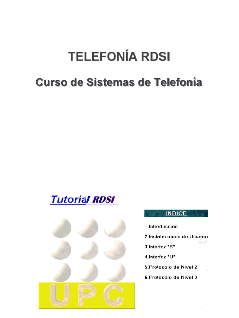 Curso de Telefonía RDSI | PDF