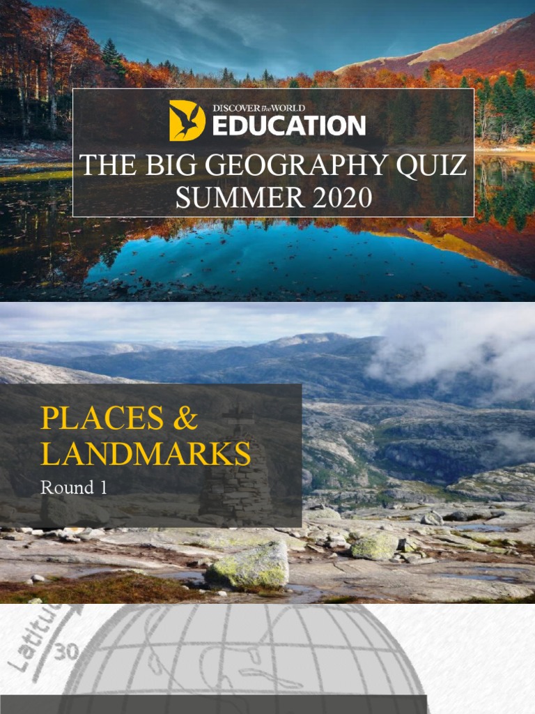 Big Geography Quiz: Summer 2020 | PDF