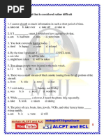 ALCPT Practice Test Questions | PDF | Workweek And Weekend