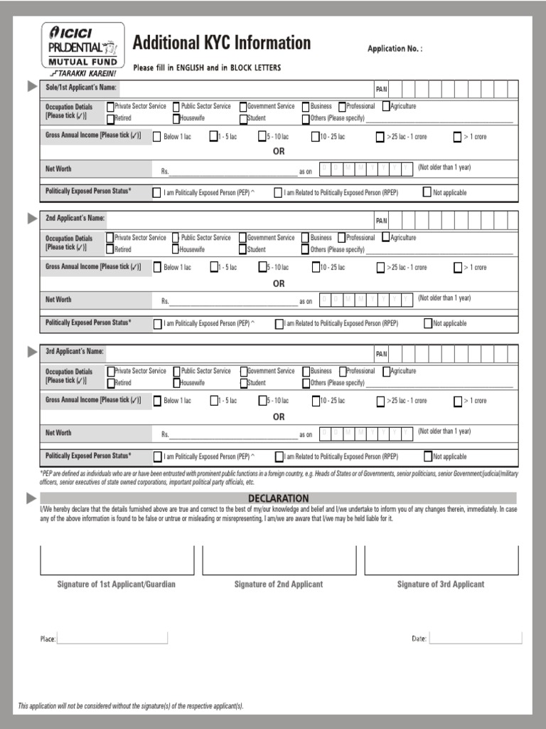 Additional KYC Form Details | PDF | Government