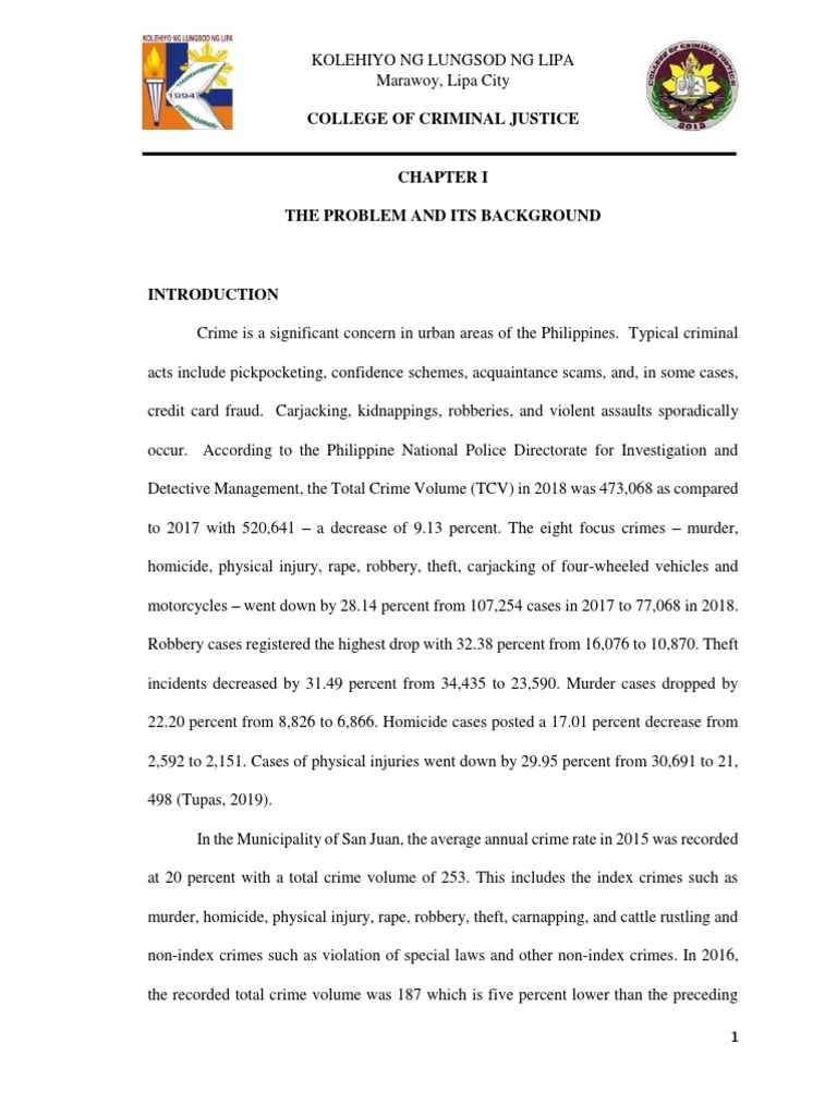 A Study On The Effectiveness of Patrol Deployment in The Maintenance of ...