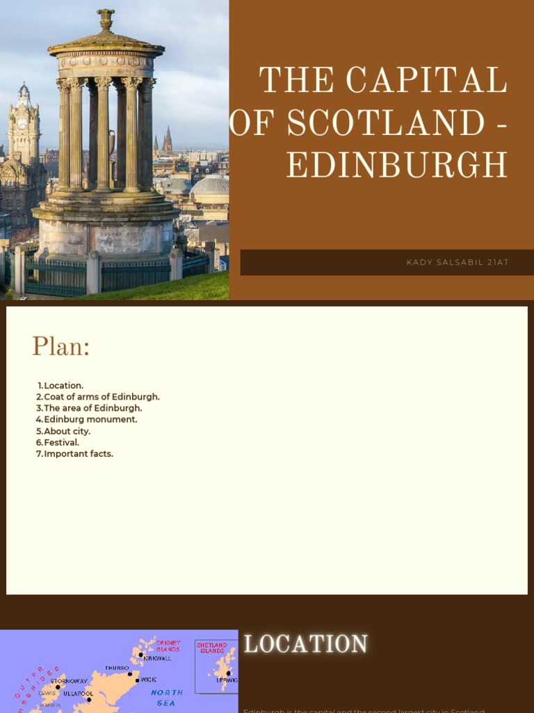 The Capital of Scotland - Edinburgh | PDF | Edinburgh | Scotland