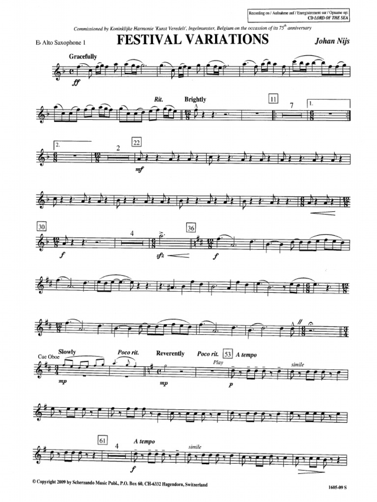 Festival Variations A4 | PDF