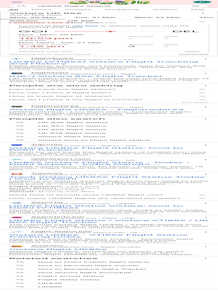 Uk856 Flight Status - Google Search | PDF | Airport | Aerospace