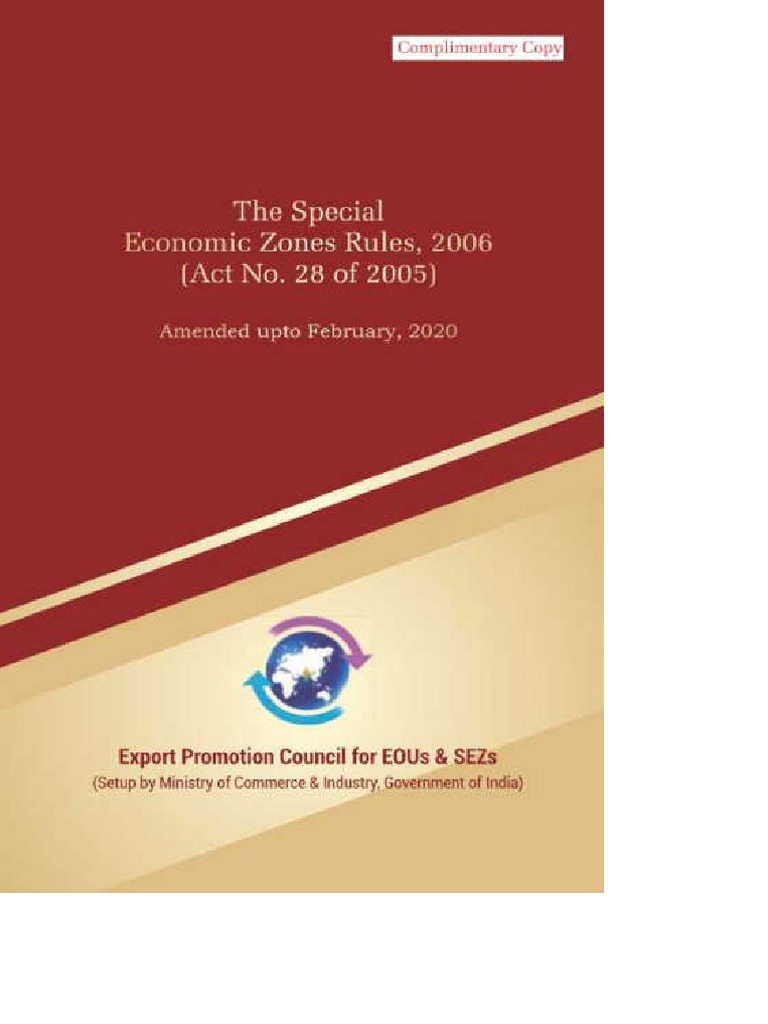 SEZ Rules-EPCES Book-Rotated - 1 - 11zon PDF | PDF