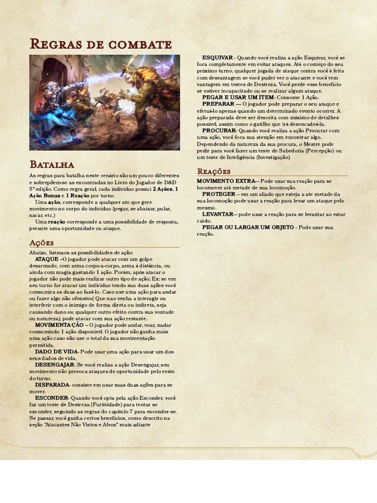 Regras Avançadas de Batalha D&D | PDF