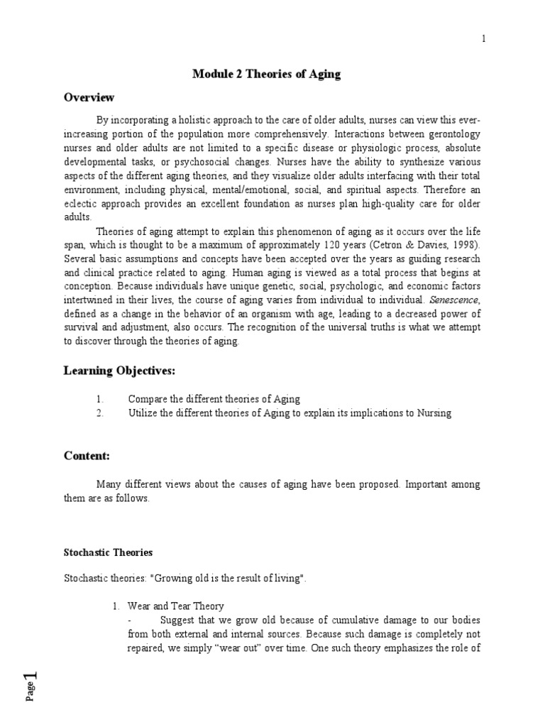 Module 2 NCM 114 | PDF | Ageing | Senescence