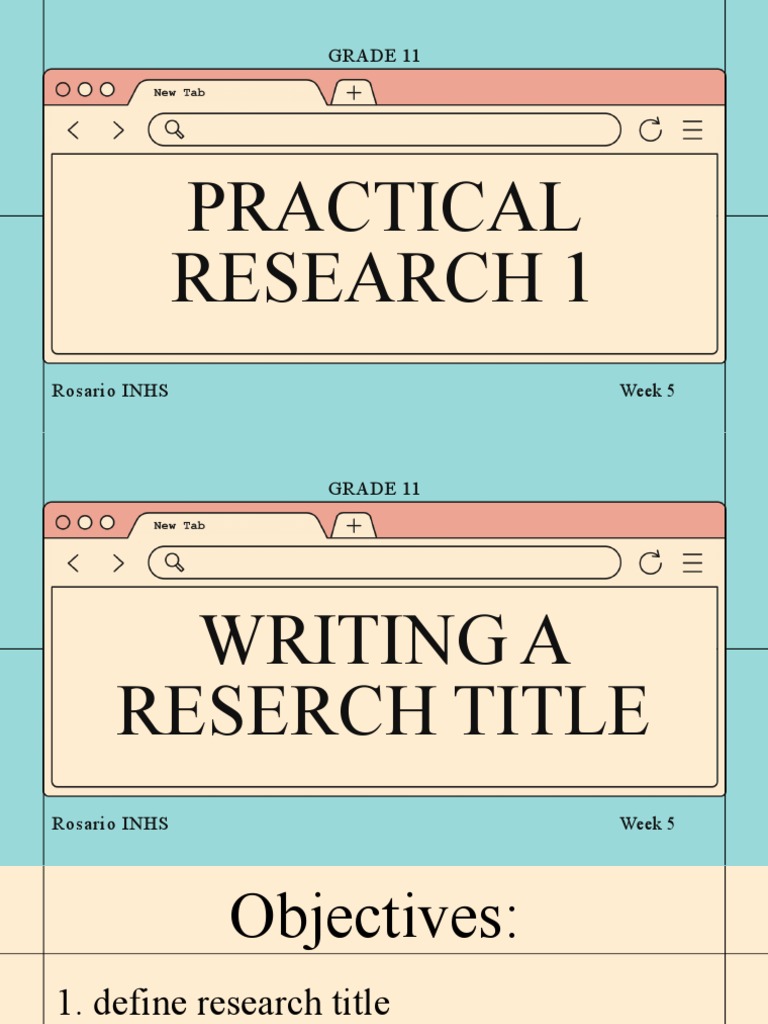 Writing A Research Title | PDF | Science, Technology, Engineering, And ...