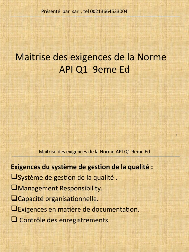 Axes de Formation en API Q1 9eme Ed | PDF