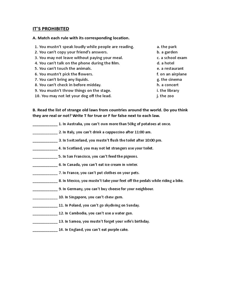 Modals Speaking Task | PDF