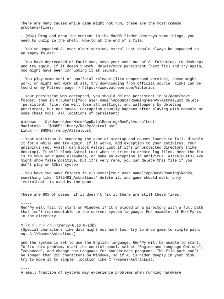 !help If Game Is Not Working | PDF | Computer File | Graphics ...