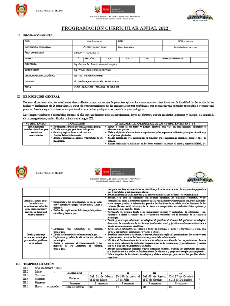 Plan Anual Cyt | PDF | Investigación cuantitativa | Enseñando