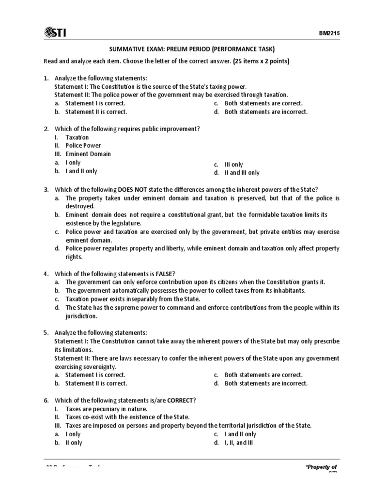03 Performance Task 16 | PDF | Taxes | Eminent Domain