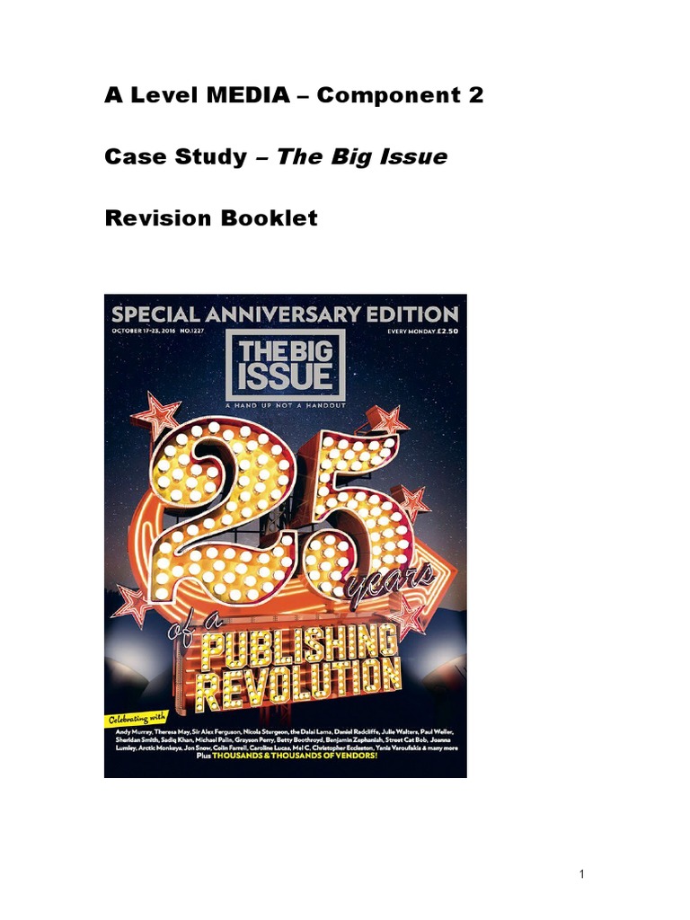 The Big Issue Revision Booklet 2 | PDF | Advertising | Magazines
