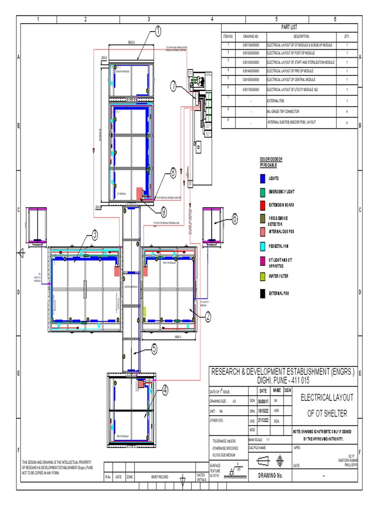 OT Module Electrical Layout | PDF | Building Engineering | Electric Power