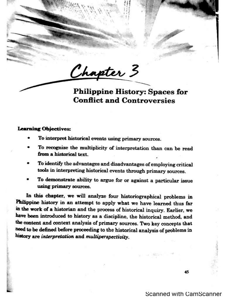 Philippine History Spaces For Conflict and Controversies | PDF