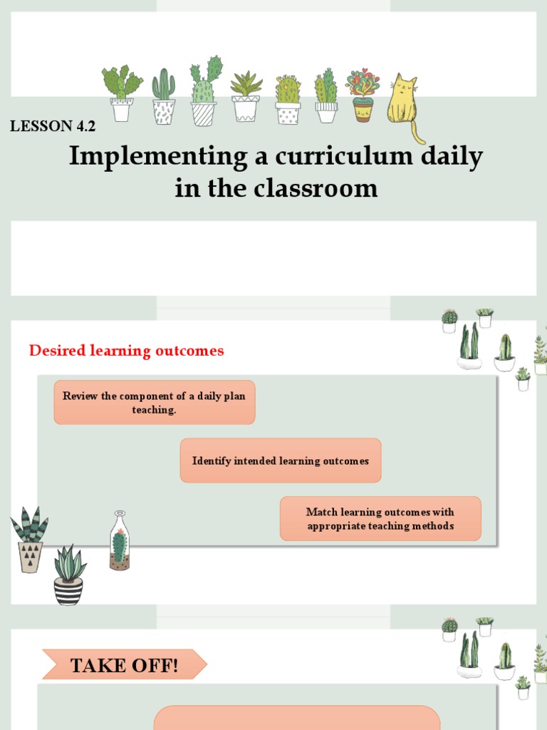 Lesson 4.2 Implementing A Curr... Daily in The Classroom | Download Free PDF | Knowledge ...