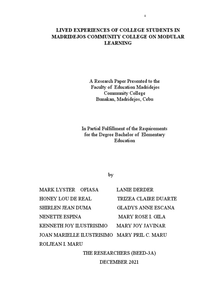 Beed 3a-Group 2 Research | PDF | Survey Methodology | Educational ...