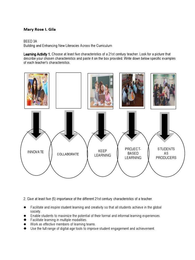 Benlac Activity 1 | PDF | Learning | Literacy