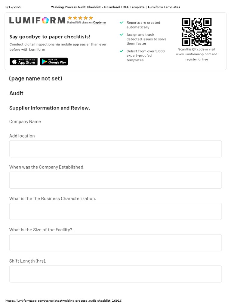 Welding Process Audit Checklist | PDF | Nondestructive Testing | Welding