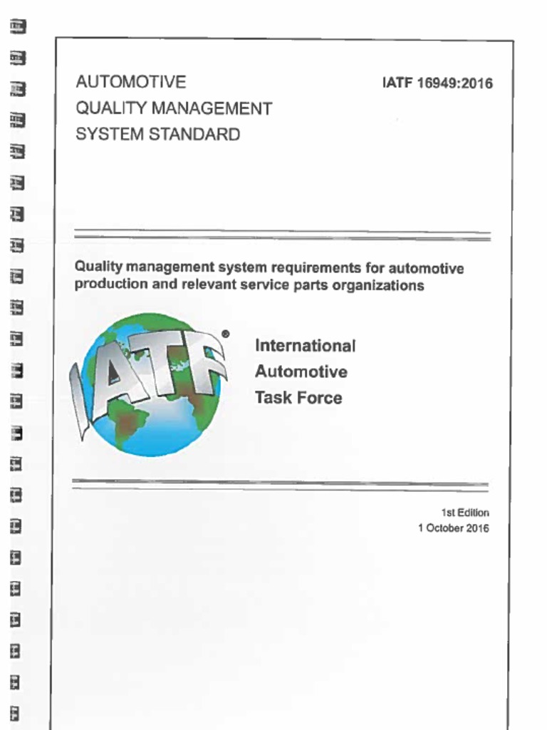 IATF 16949 English 2016 | PDF