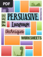 A F O R E S T: Persuasive Techniques Handout | PDF | Mnemonic | Question