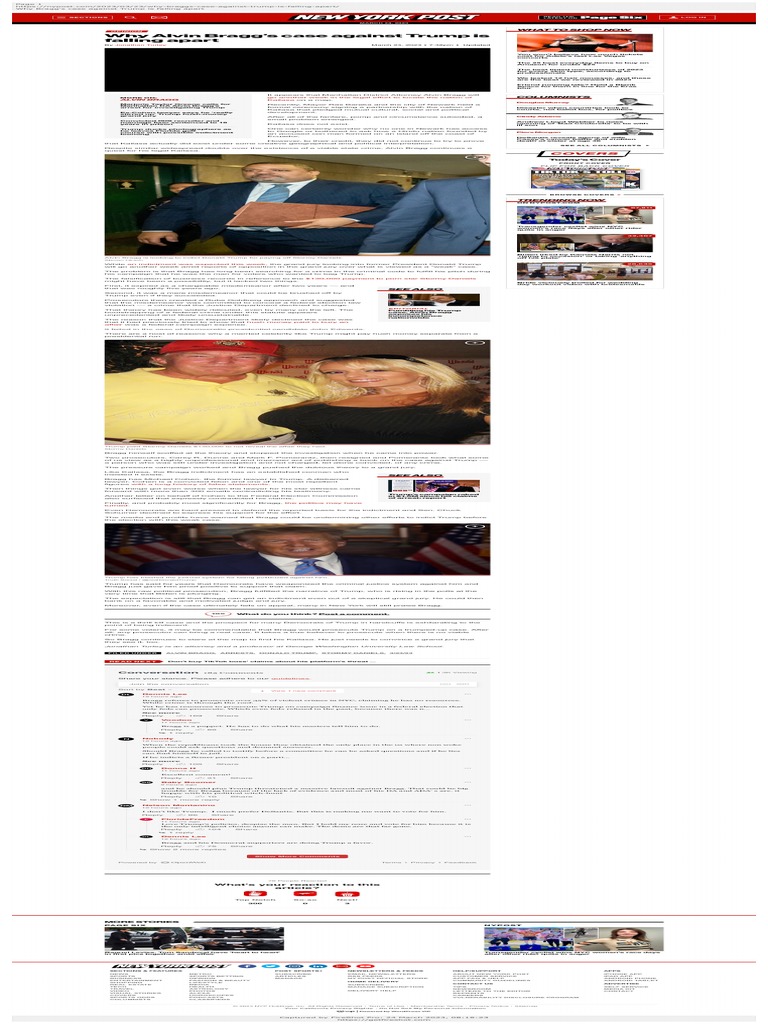 Why Bragg's Case Against Trump Is Falling Apart | PDF | Donald Trump ...