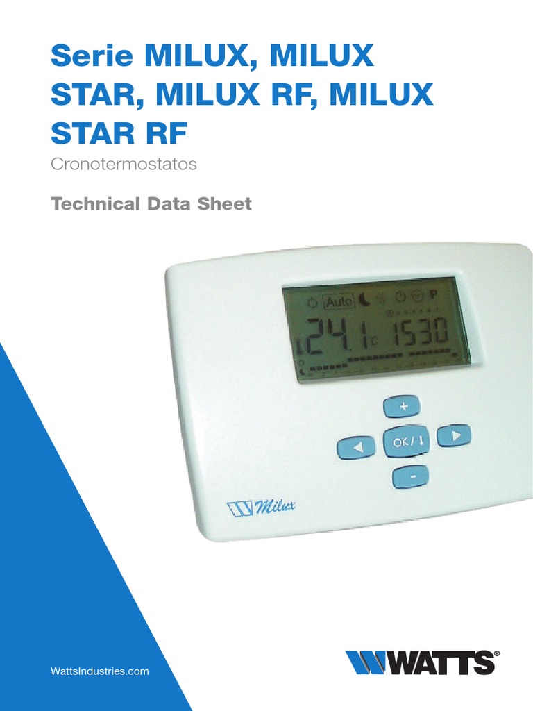 MILUX Termostato | PDF | Radio | Bienes manufacturados