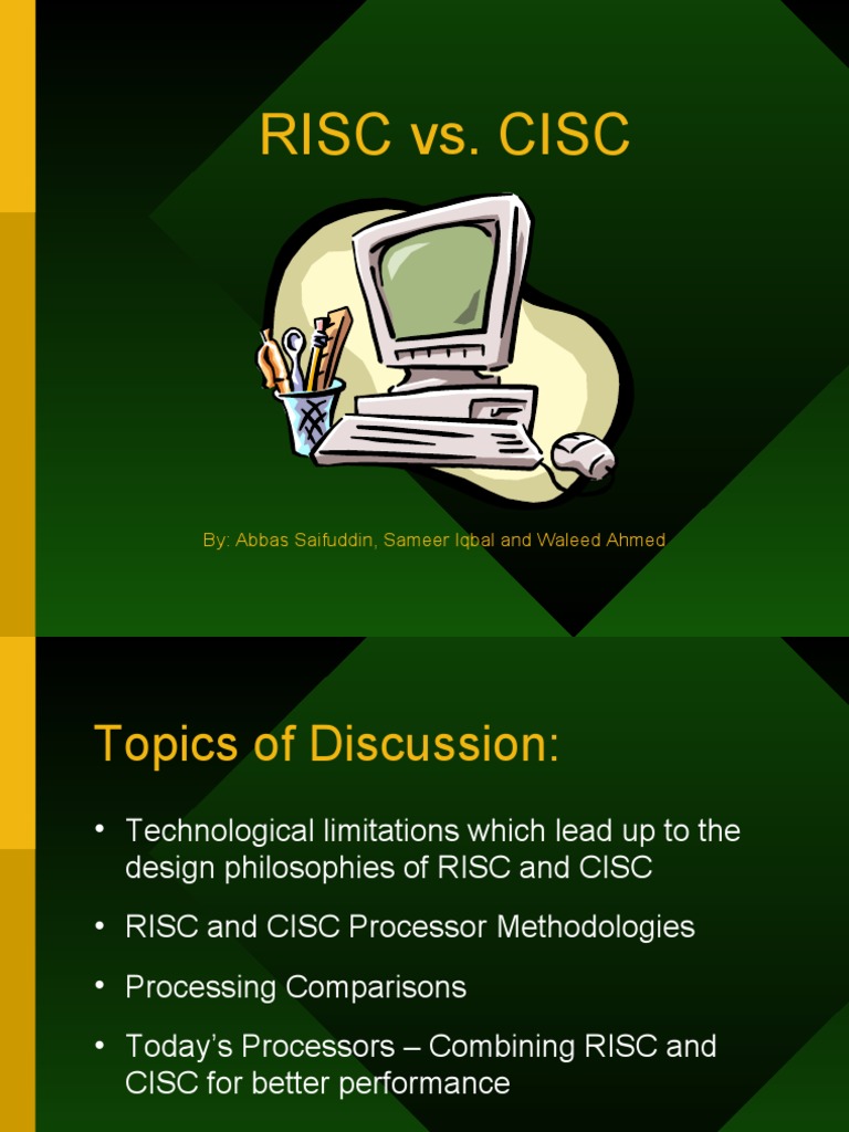 Risc Vs Cisc 2 1424454141105114 Pdf Central Processing Unit Computer Science