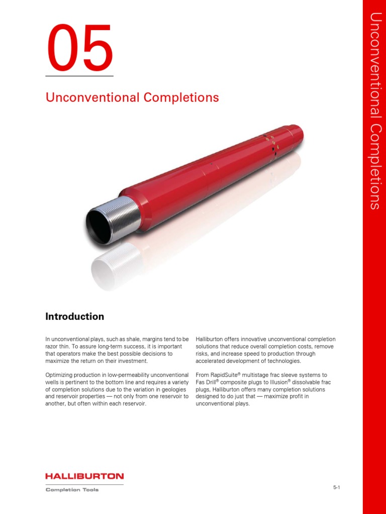 05 Unconventional Completions PDF | PDF | Casing (Borehole) | Physical ...