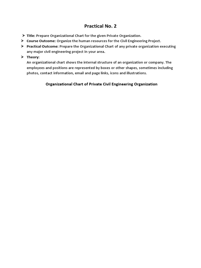 Create Org Chart for Civil Project | PDF | Art