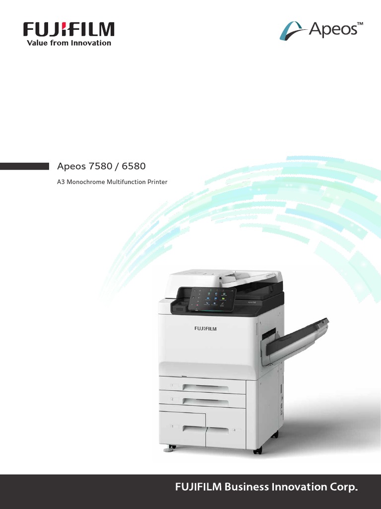 Apeos 7580 6580 Brochure | PDF | Fax | Image Scanner