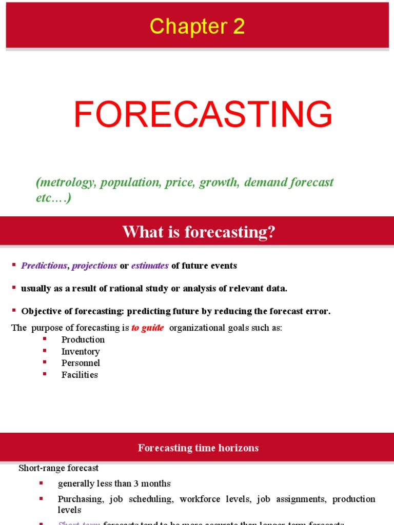 Chapter 2 - Forecasting | PDF | Forecasting | Time Series