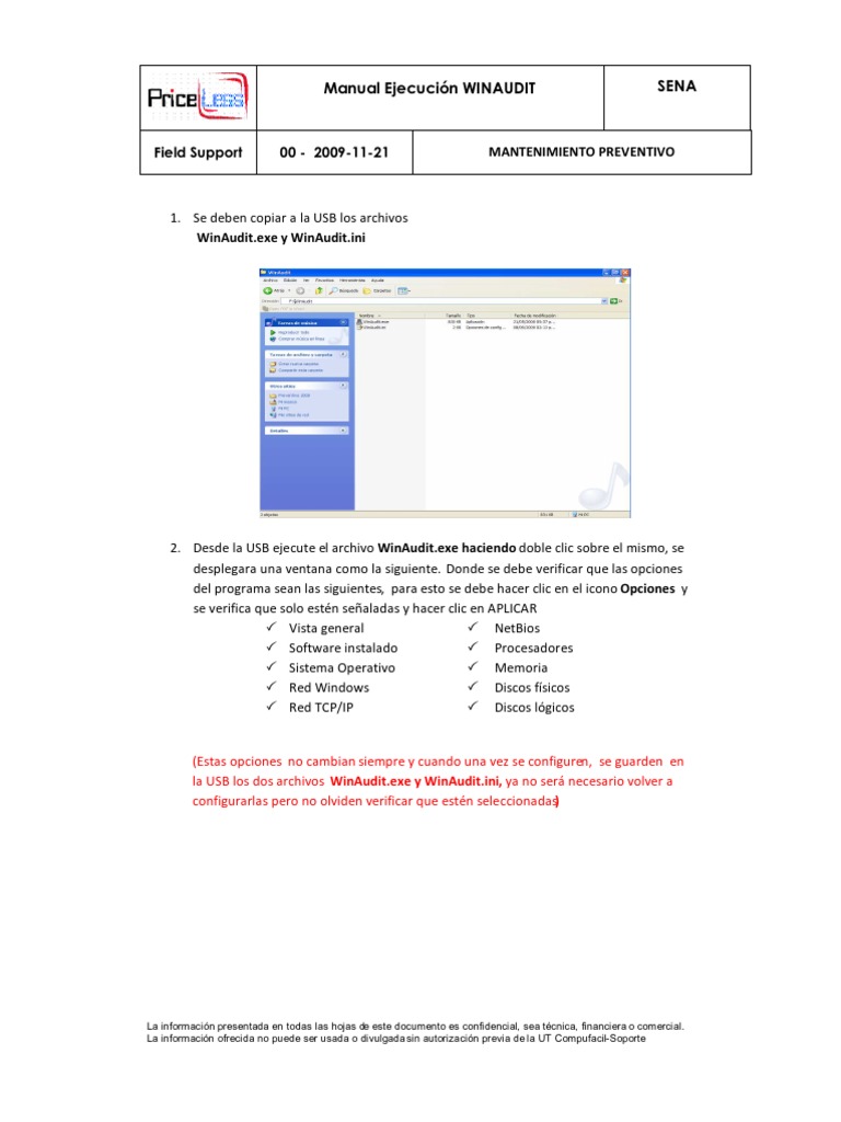 WinAudit - Manual | PDF