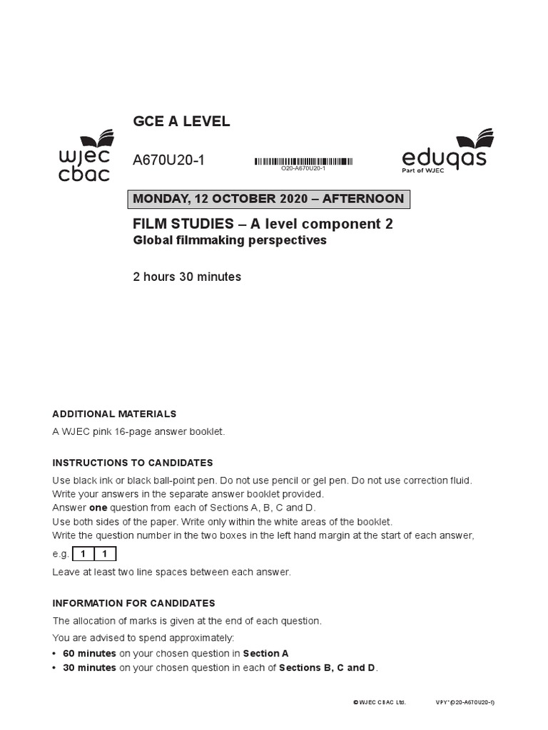 2020 Paper 2 | PDF