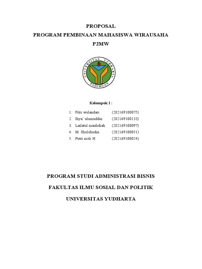 PROPOSAL P2MW FIKS | PDF
